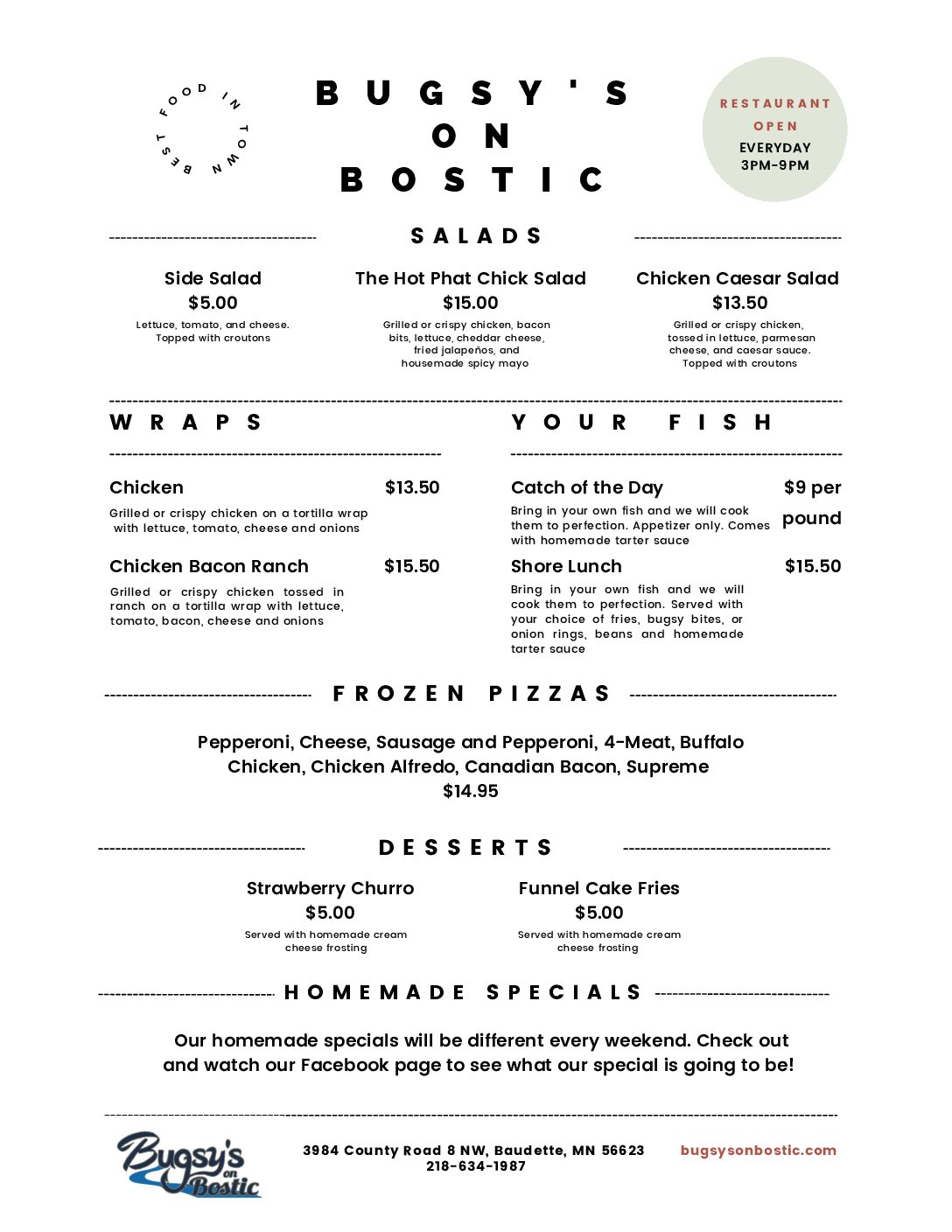 Bar & Grill – Bugsy's on Bostic